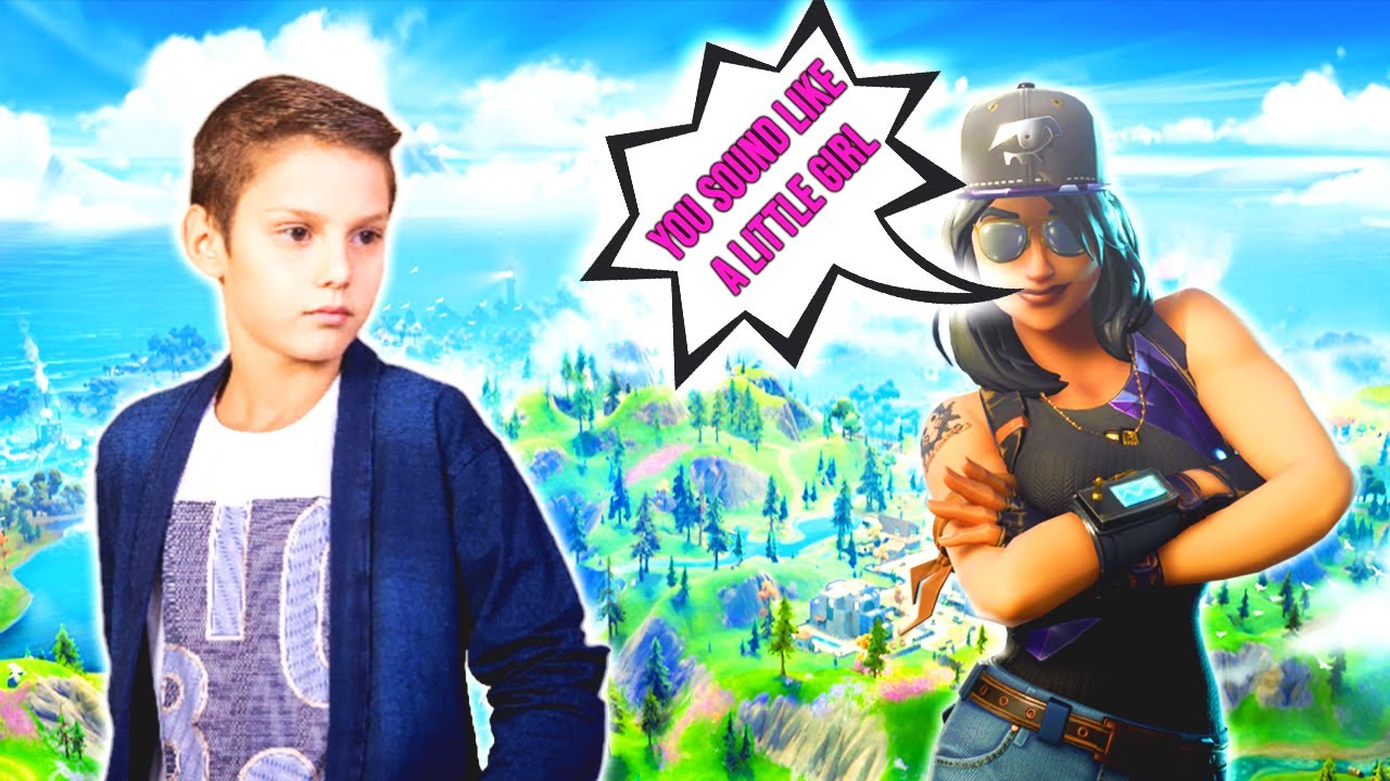 VOICE CRACKING KID TROLLS TOXIC FORTNITE PLAYERS! (Fortnite Kid Voice ...