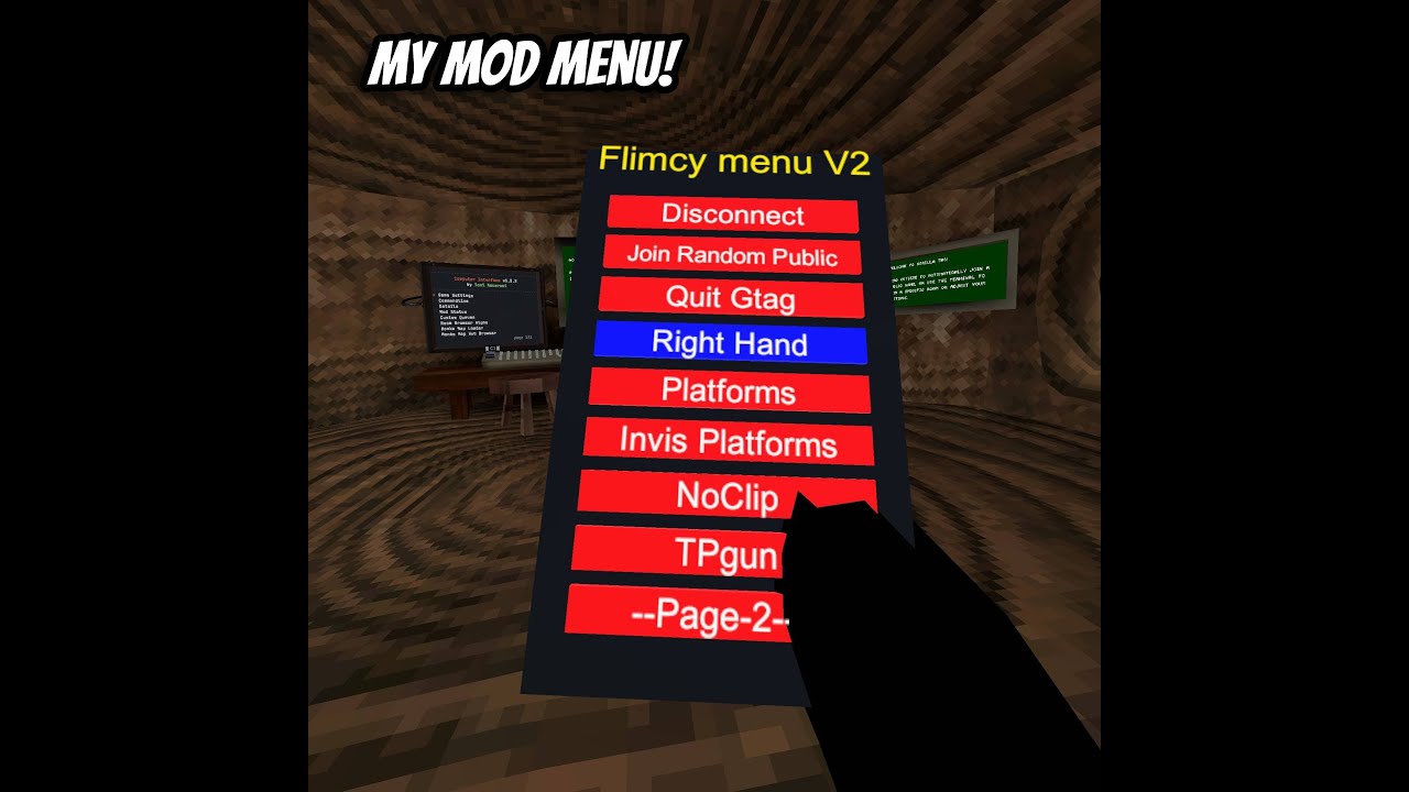 gorilla tag mod review (Flimcy Menu V2.5) - YouTube