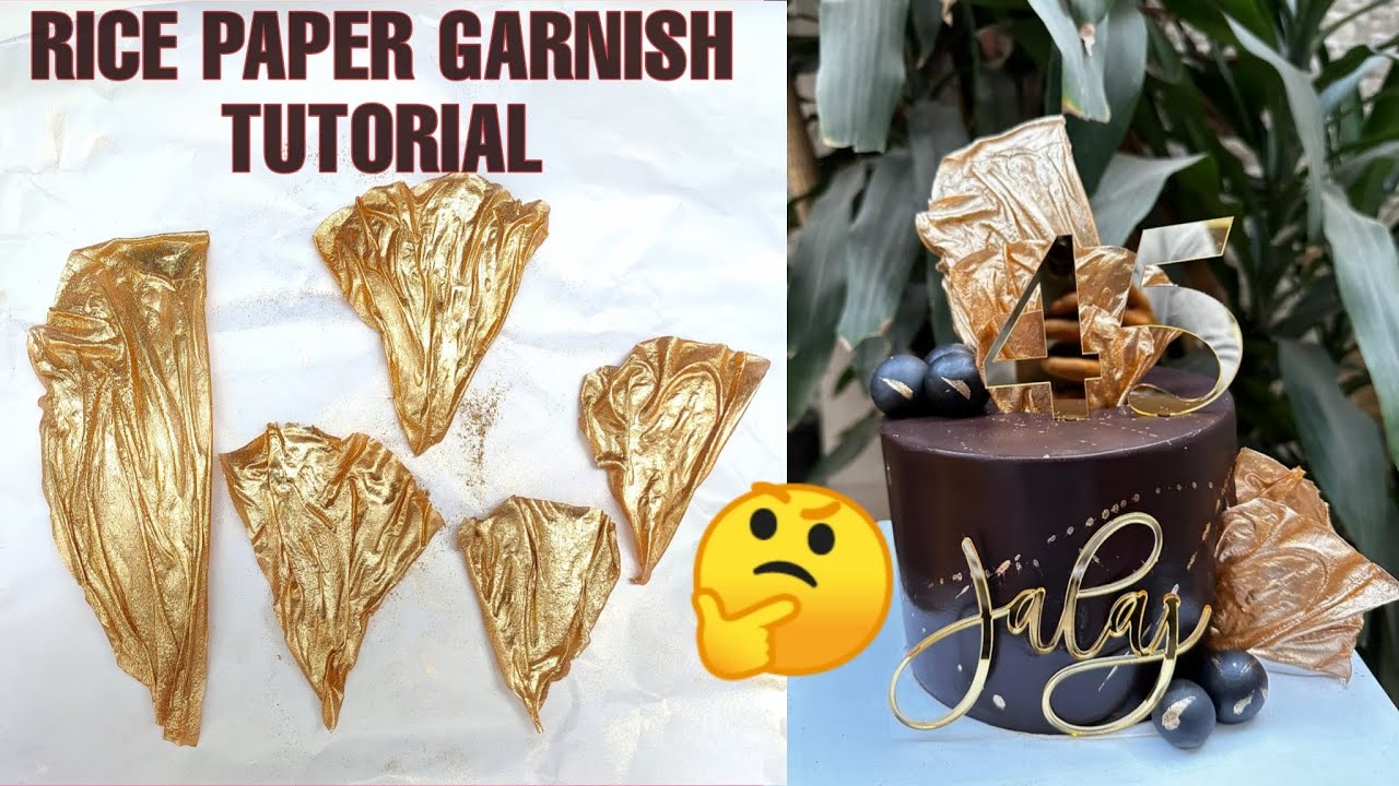 How To Make Rice Paper Garnish | Rice Paper sail Cake Topper Tutorial ...