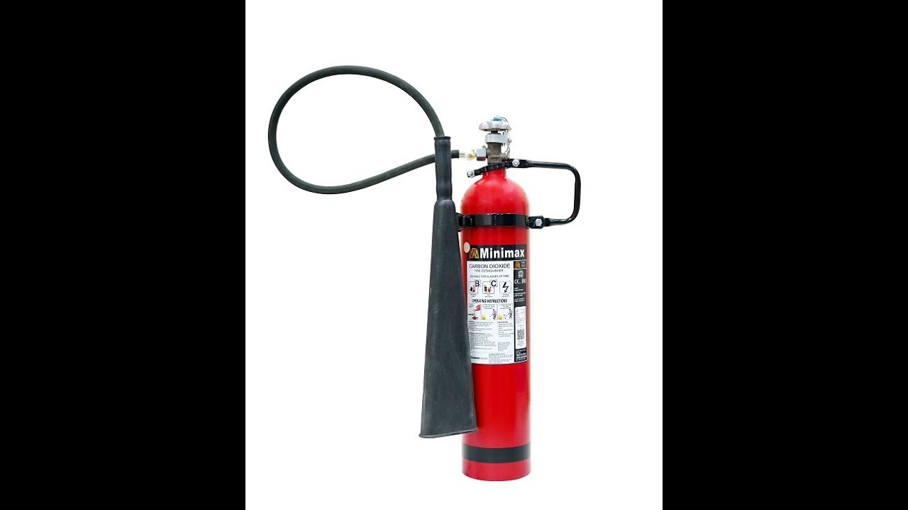 Fire Test CO2 Fire Extinguisher - YouTube