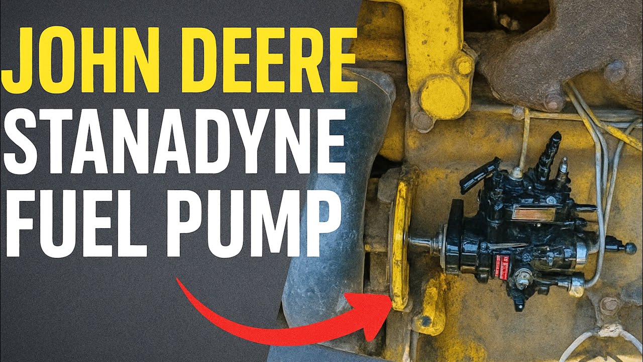 John Deere Fuel Injection Pump replacement. Stanadyne - YouTube