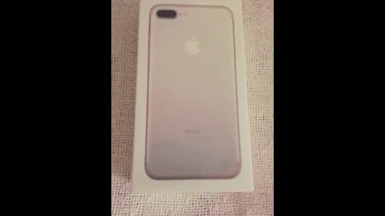 Iphone 7 plus silver unboxing 128gb best color comparison - YouTube