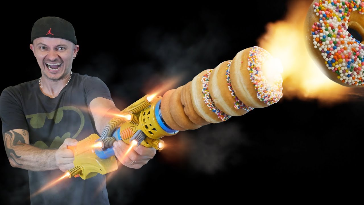 NERF DONUT GUN - YouTube