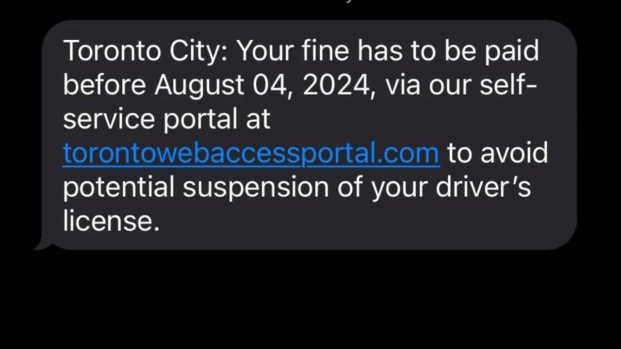 Toronto City Fine To Be Paid To Avoid Suspension Of Driver's License ...