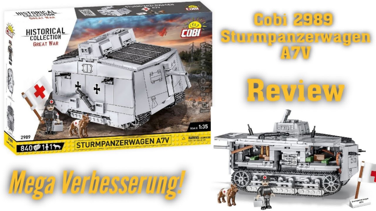 Cobi 2989 - Sturmpanzerwagen A7V / Review [German] - YouTube