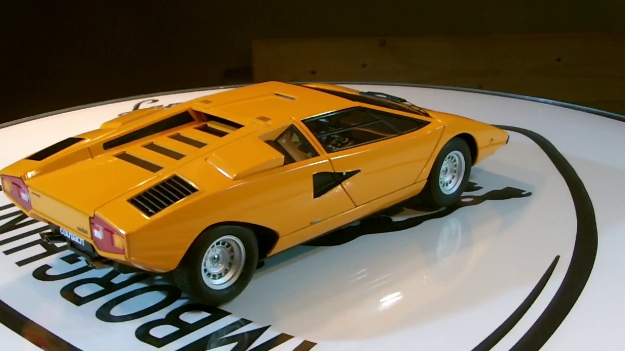 Autoart Lamborghini Countach LP 400 orange in 1:18 - YouTube