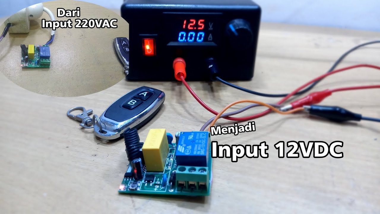 Merubah Input Wireless Remote Control Relay Module Dari 220VAC Menjadi ...