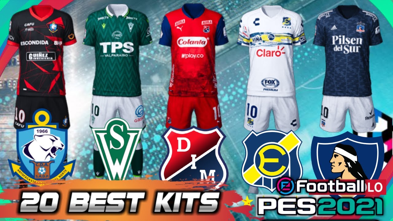 20 BEST KITS AMERICAN LATIN TEAMS - PES 2021 MOBILE - YouTube