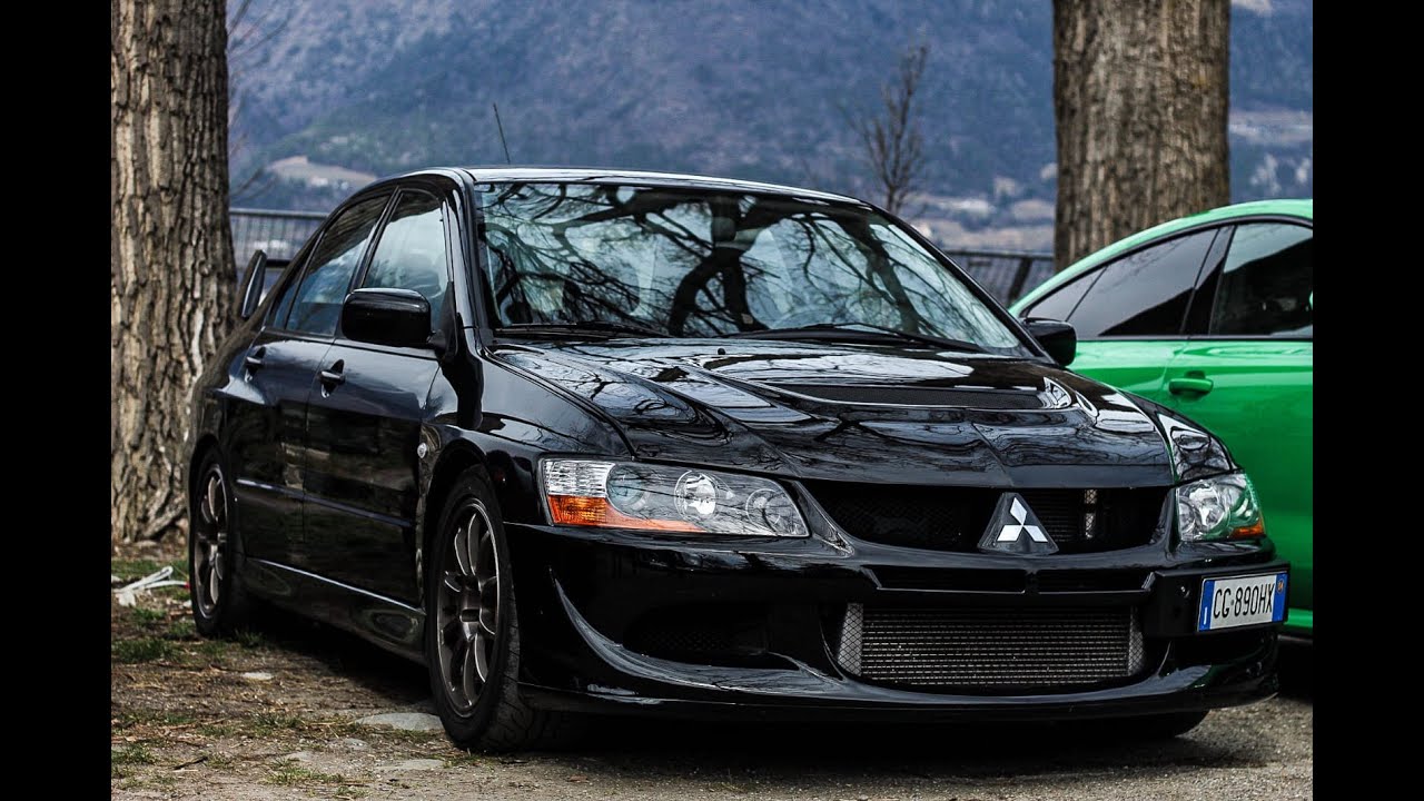 EVO VIII (~400 hp) daylight touge - Gampenpass - YouTube