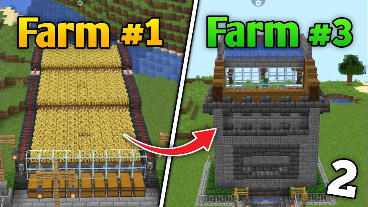 I Make Basic Farm In Minecraft Survival Series || Ep #2|| - YouTube