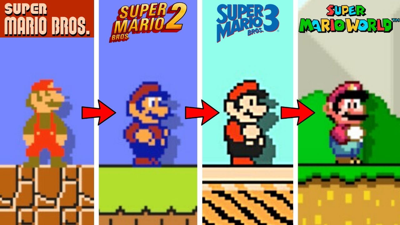 Evolution Of 1-1 Levels In ONE Level - Super Mario Maker 2 - YouTube