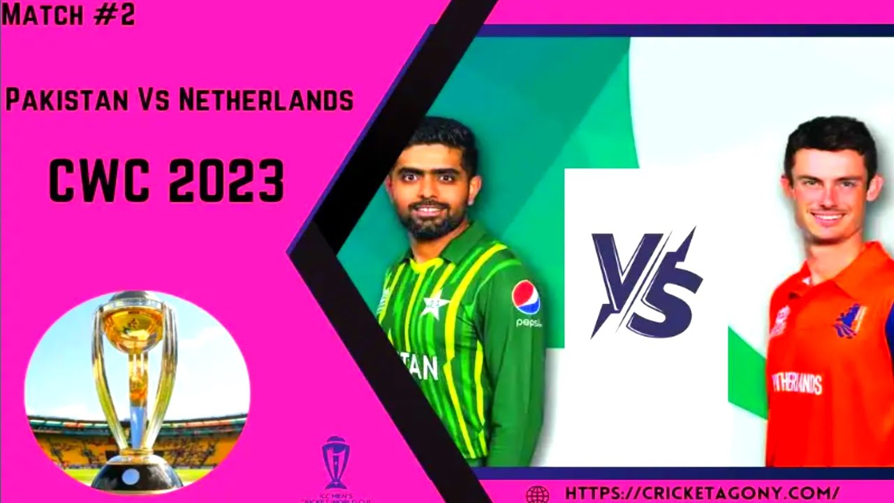 Pakistan Vs Nederland | Cricket World Cup 2023 | ICC Cricket World Cup ...