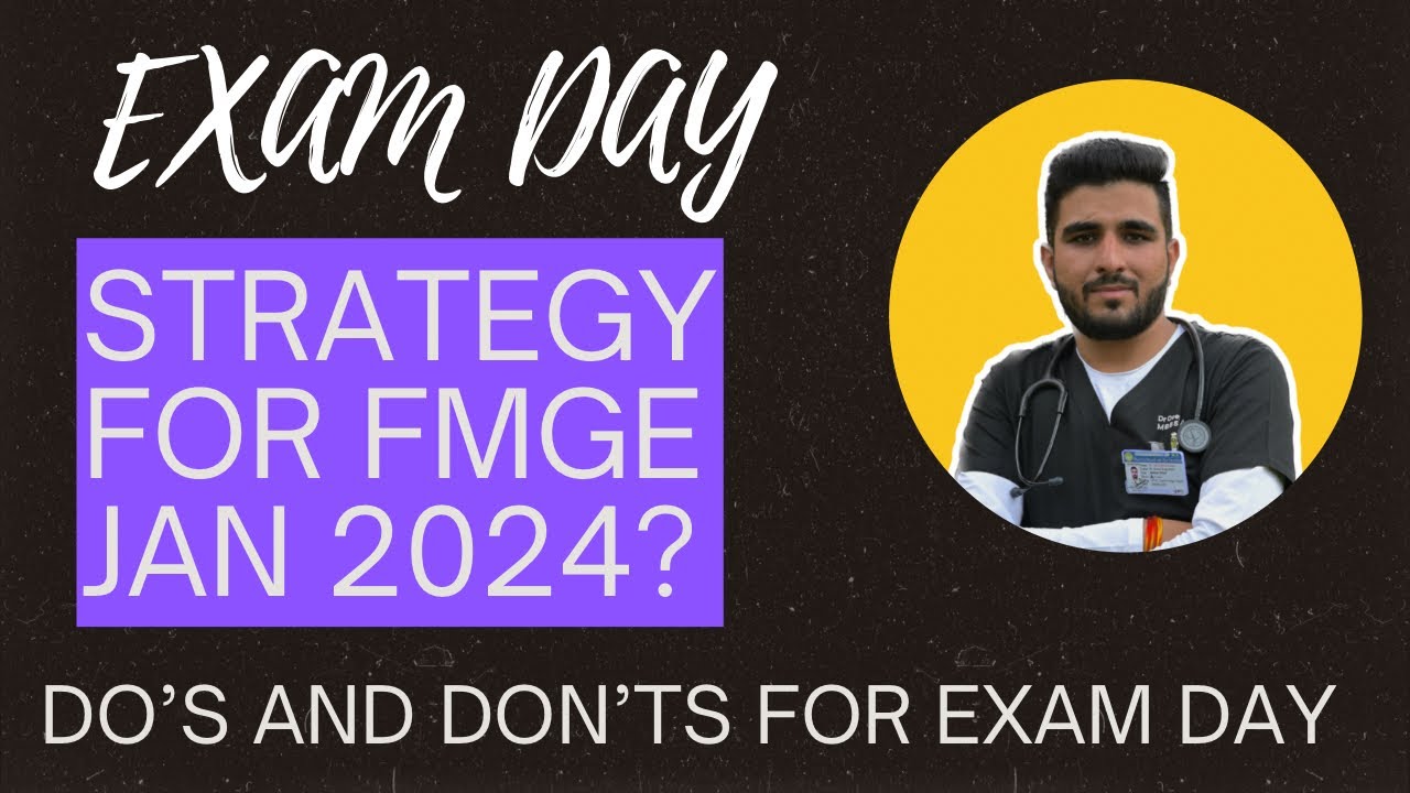 Exam day strategy for FMGE Jan 2024 🔥🔥 Do’s and don’ts For exam day by ...