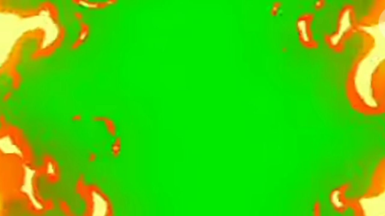 Comic Fire flame green screen Animation Effects HD Stock video No ...
