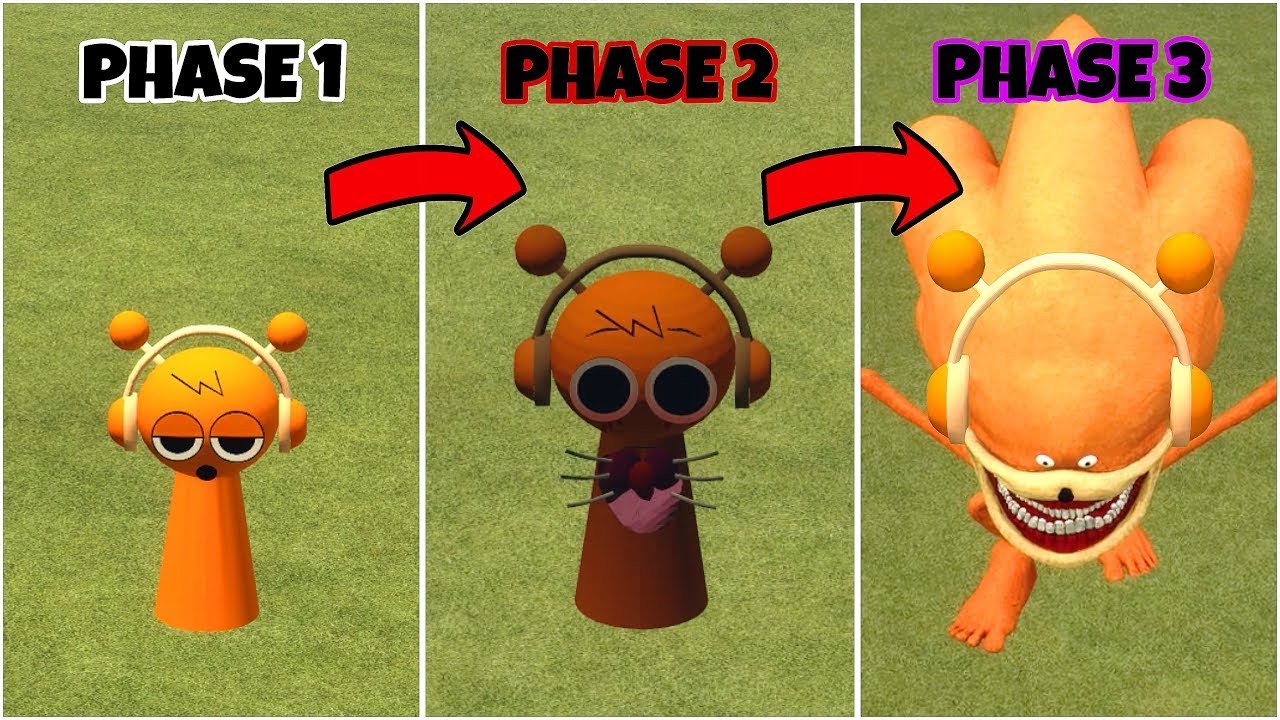 EVOLUTION OF ALL OREN INCREDIBOX SPRUNKI 1-3 PHASES x SONIC TAPES ...