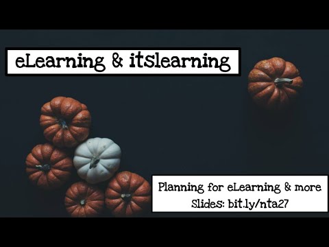 NTA Training: eLearning and itslearning 2020 - YouTube