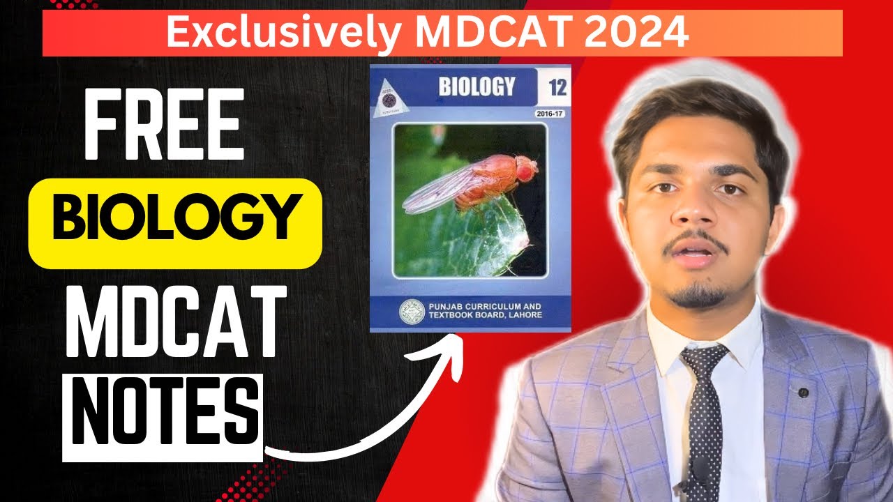Free Biology notes for mdcat | must watch | mdcat 2024 | - YouTube