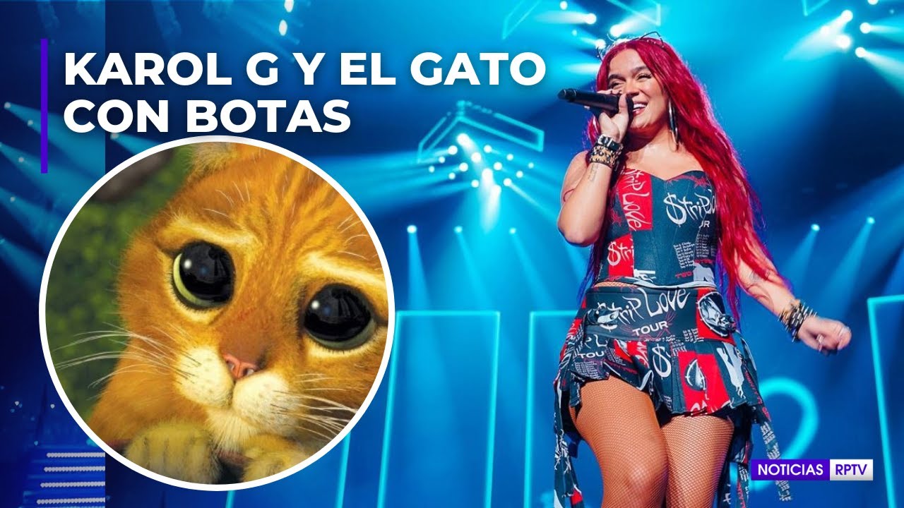 Karol G puso a bailar a “El gato con botas” (cantante oficial de la ...