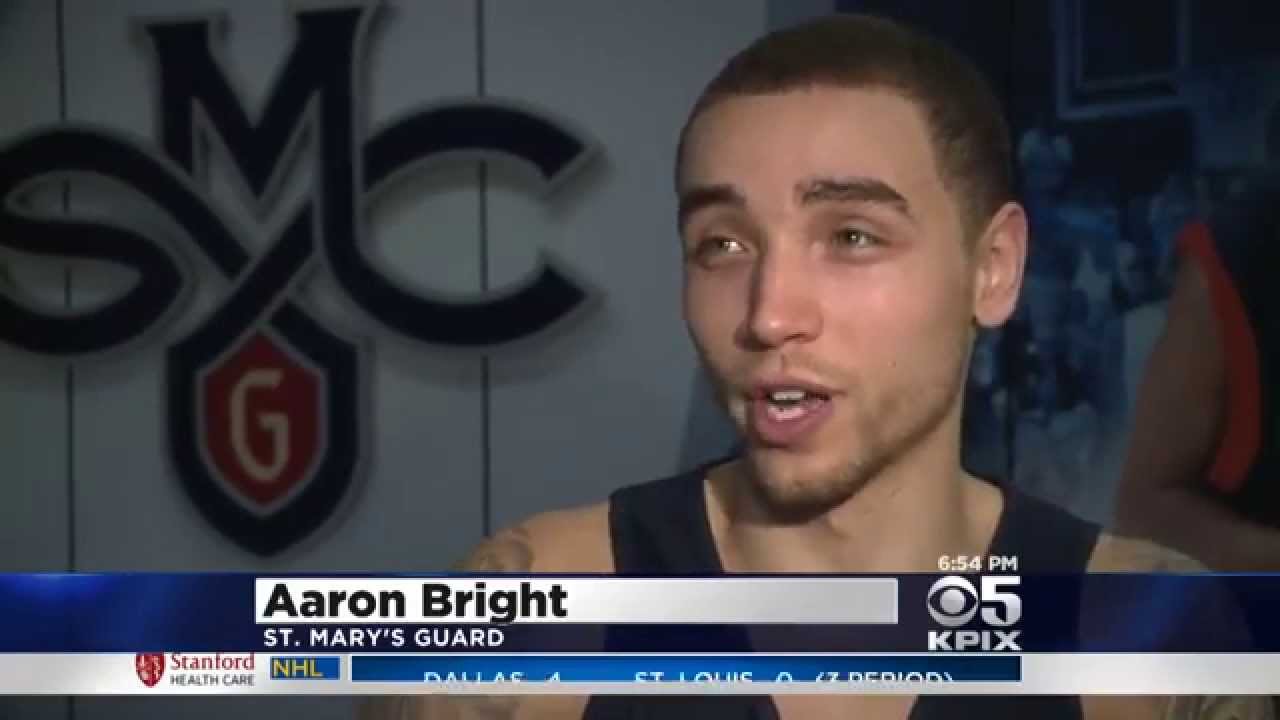 KPIX Aaron Bright transfers from Stanford to St. Mary's - YouTube