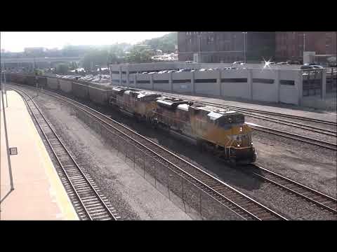 UP #9097 Leads EB Loaded Coal Train. Kansas City, MO 5/20/23 - YouTube