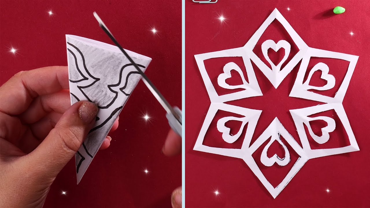 Easy & Simple Paper Cutting Design Ideas for Decoration step by step ️ ...