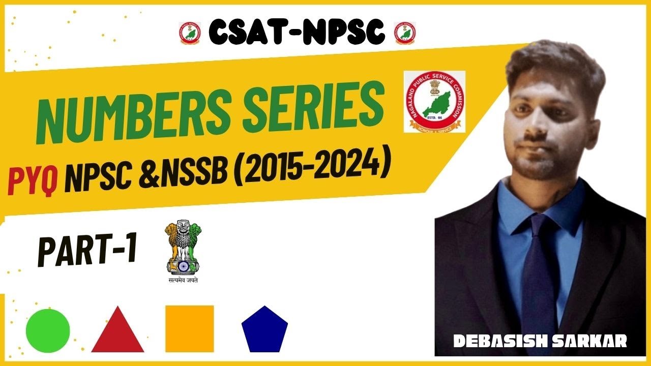 NUMBER SERIES PYQ PART 1 (NPSC & NSSB) 2024 TO 2015 BY DEBASISH SARKAR ...