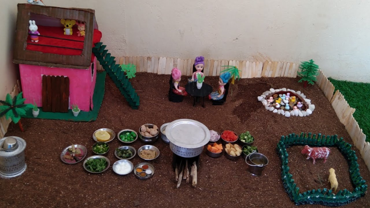 miniature cooking veg biryani recipe in tamil - YouTube