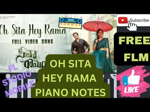 Oh Sita Hey Rama Song Piano Notes on FL STUDIO MOBILE 🎹|| Sitaramam ...
