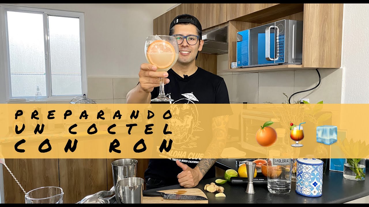 Como preparar un coctel con Ron... Muy refrescante!! - YouTube