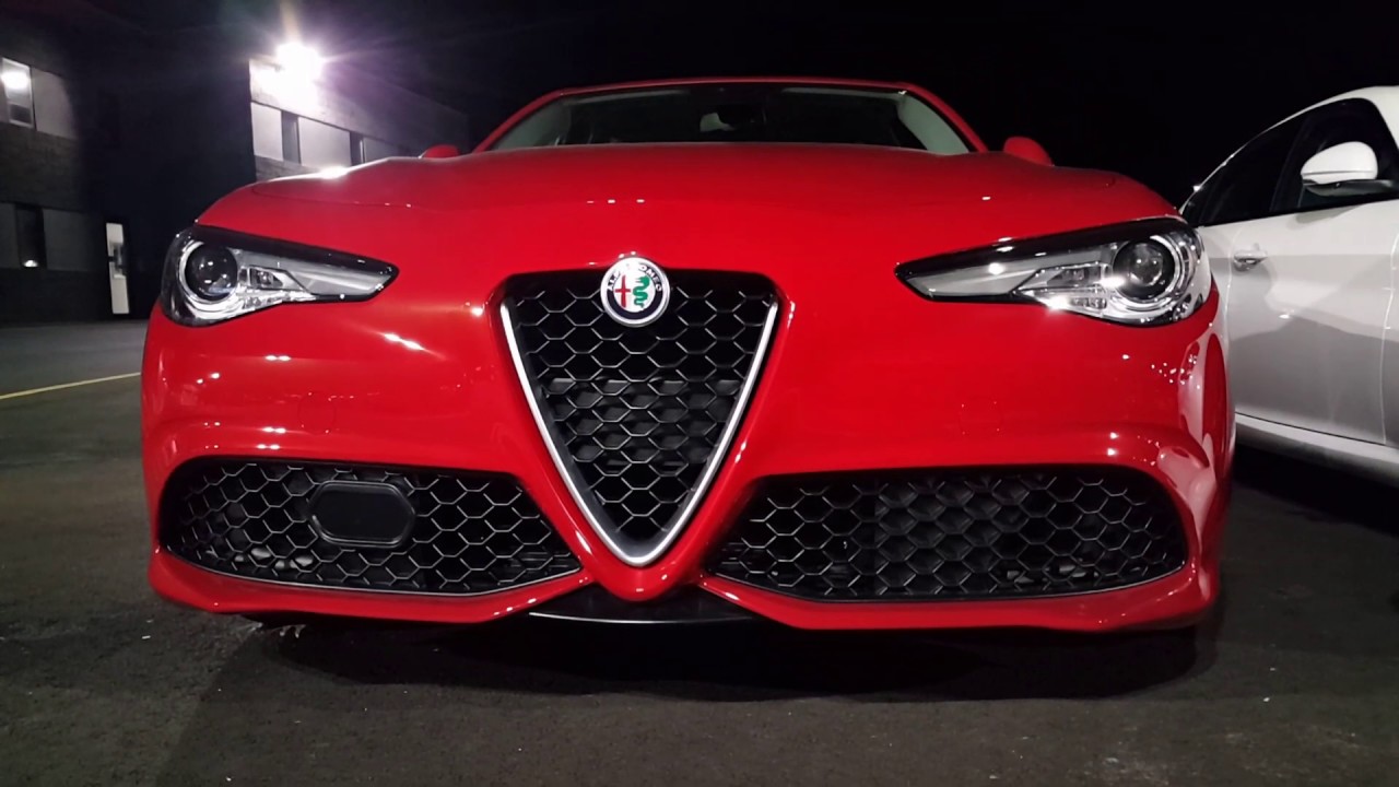 Alfa Romeo Giulia Red New Jersey - YouTube