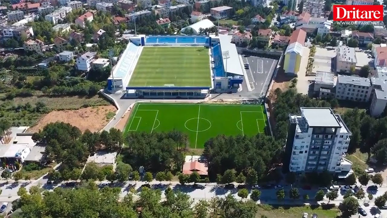 Ja si duket stadiumi në krah të Kukës Arena! - YouTube