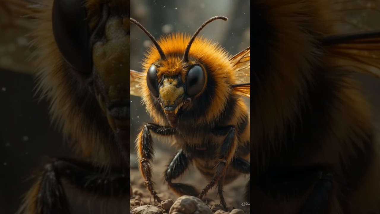 Bee Slow Motion Flight ! Amazing and beautiful flight #bees #shortsfeed ...