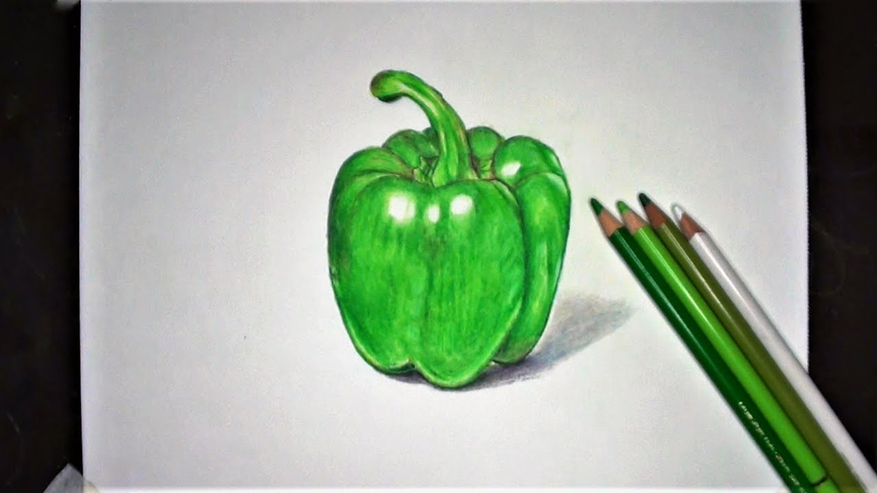How to Draw a Capsicum - YouTube