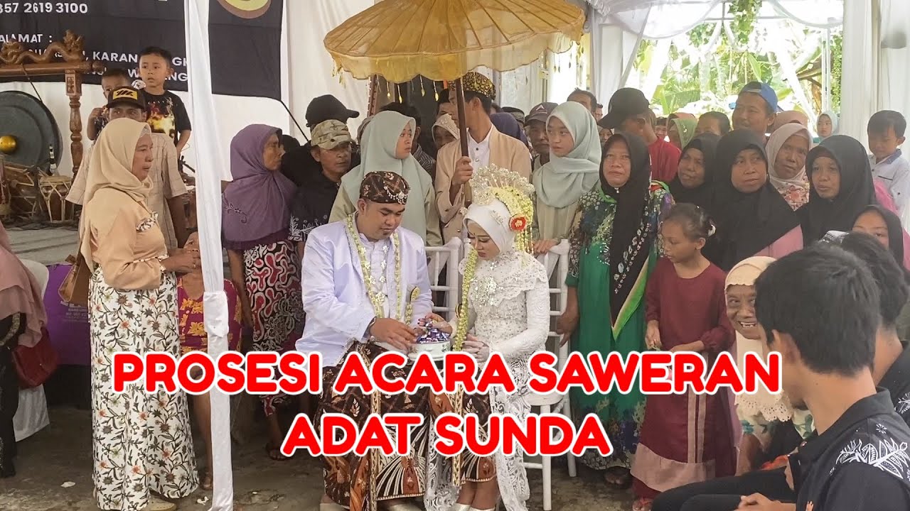 Prosesi acara saweran adat sunda - YouTube