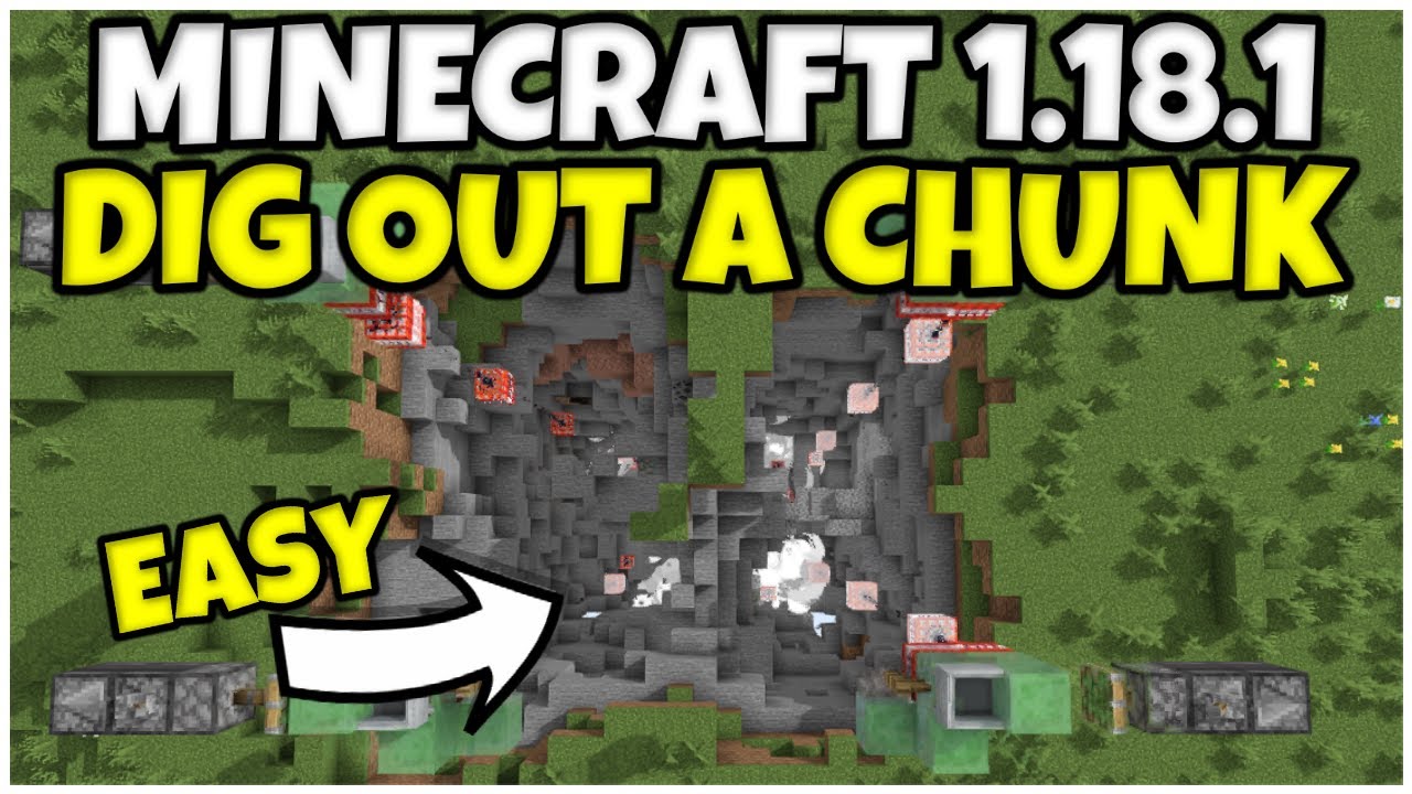 HOW TO DIG OUT A CHUNK FAST! HOW TO MINE USING TNT Minecraft Java - YouTube