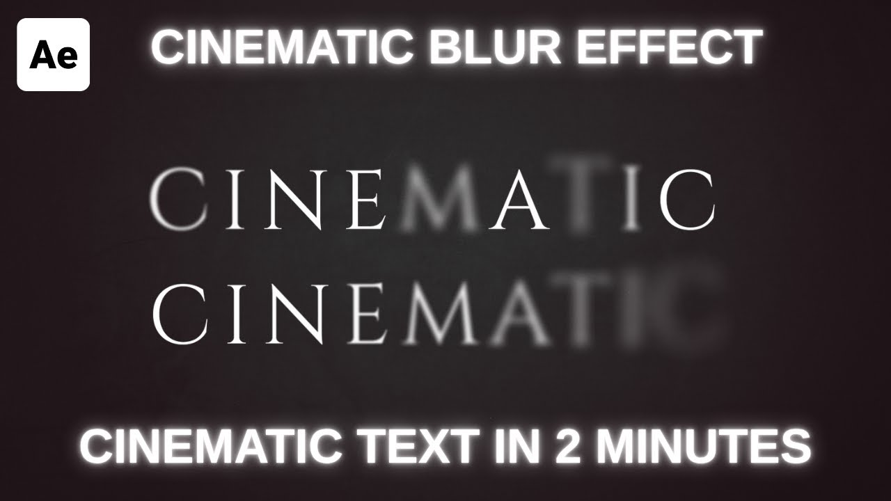 Cinematic Smooth Text Animation in After Effects | After Effects ...