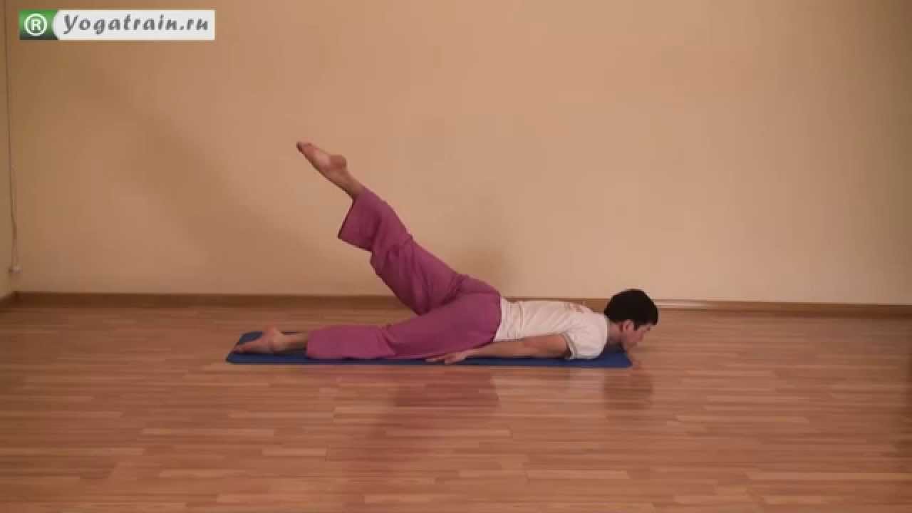 Ardha Salabhasana - Half Locust Pose - YouTube