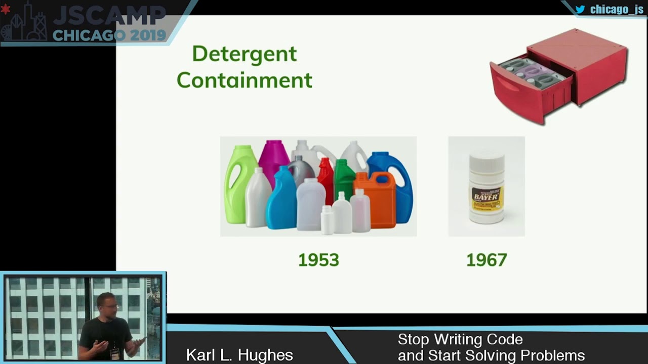 JSCAMP2019: Stop Writing Code and Start Solving Problems Karl L. Hughes - YouTube