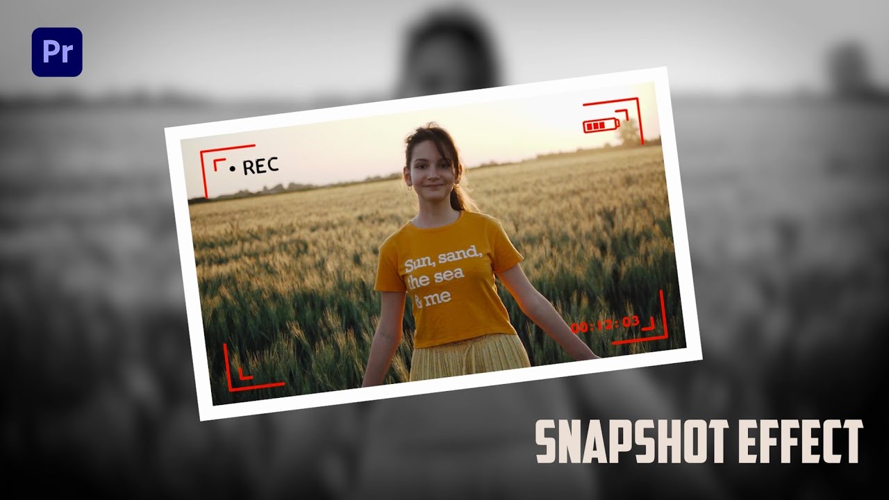 Creat Snapshot effect in Premiere pro - YouTube