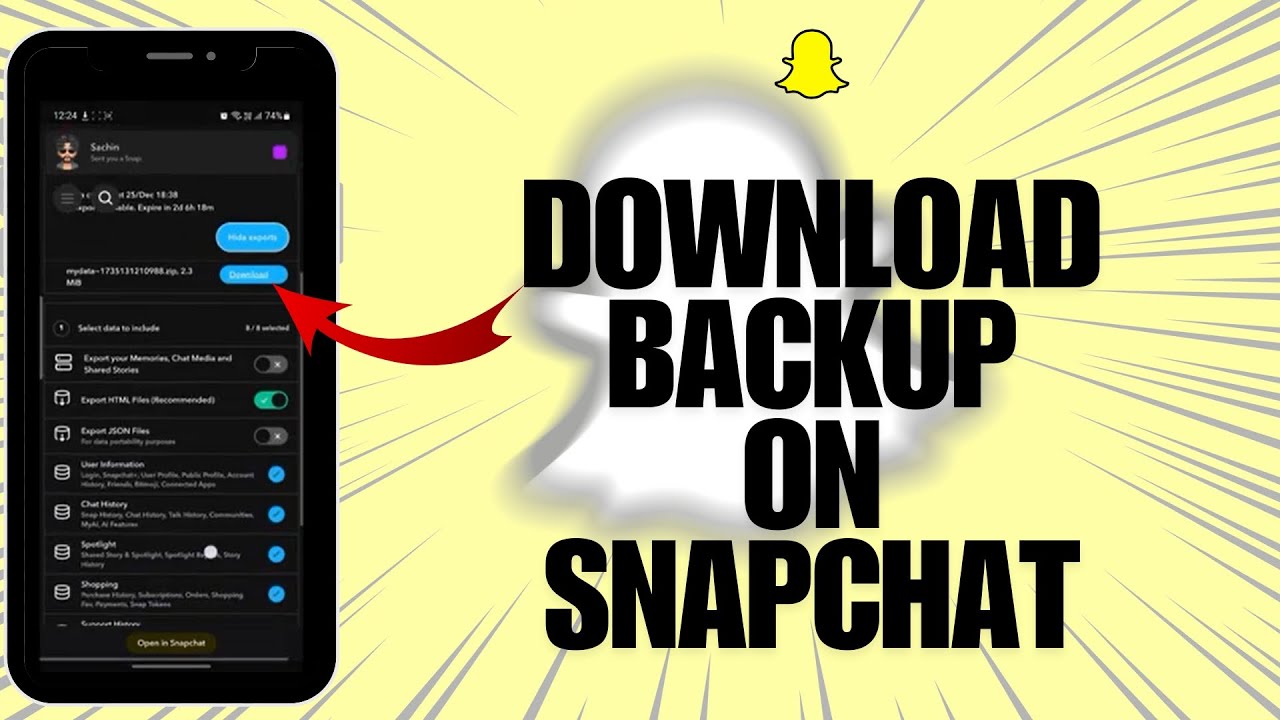 How to Check Snapchat Backup (2025) - YouTube