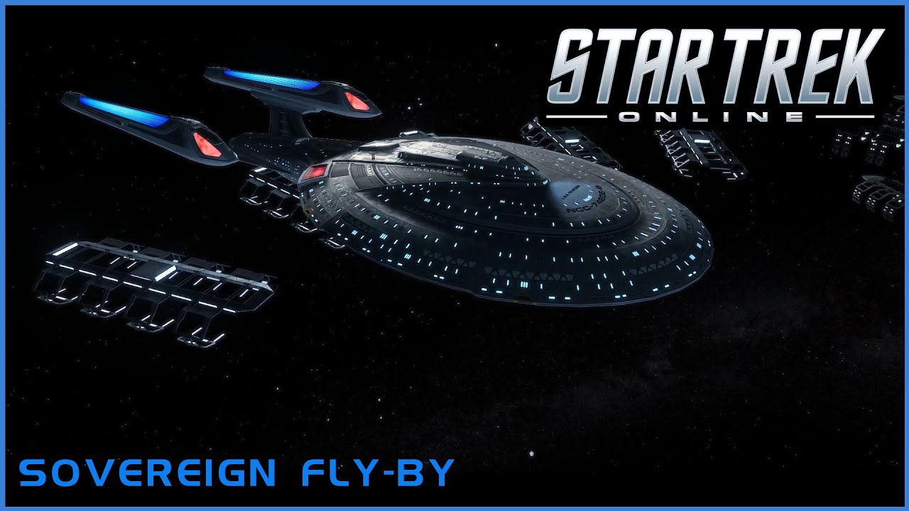 Sovereign Class Flyby - Star Trek Online Ships - YouTube