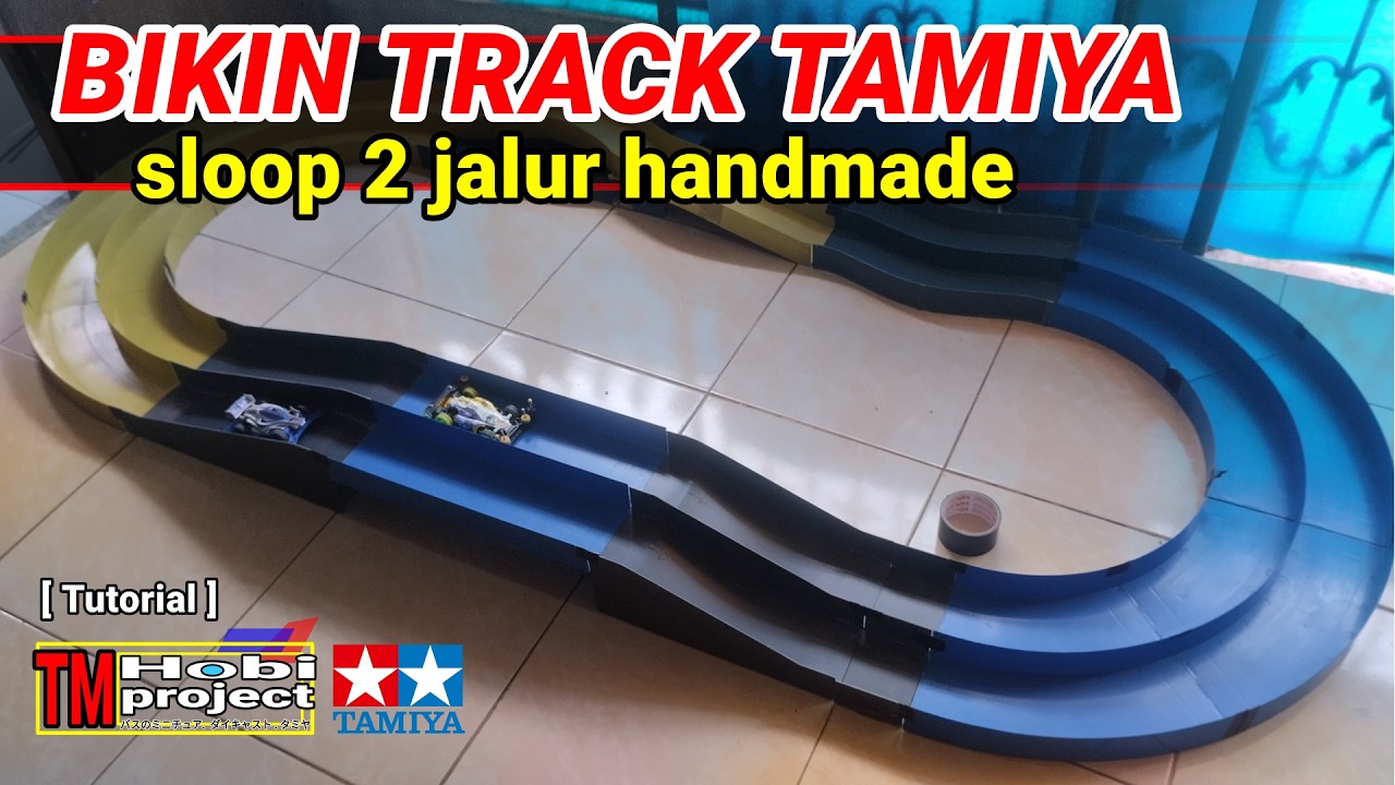 BIKIN TRACK TAMIYA SLOOP " JEMBATAN 2 JALUR " 😲😎🏁 - YouTube