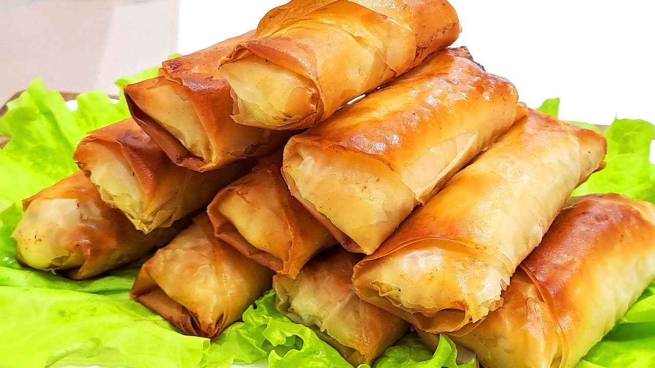 СУПЕРХРУСТЯЩАЯ ЗАКУСКА СИГАРЫ С КРАСНОЙ РЫБОЙ / SUPER CRISPY RED FISH ...