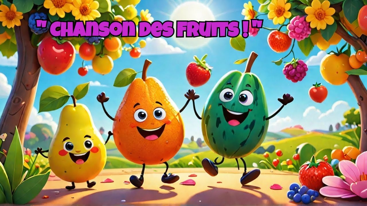 La Chanson Rigolote des Fruits ! 🍌🍊 | Comptine Amusante pour Enfants ...