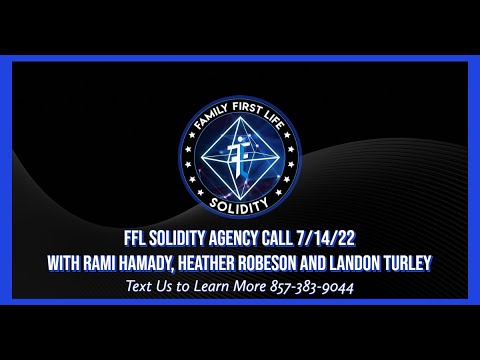 FFL Solidity Agency Call with Rami Hamady, Heather Robeson and Landon ...