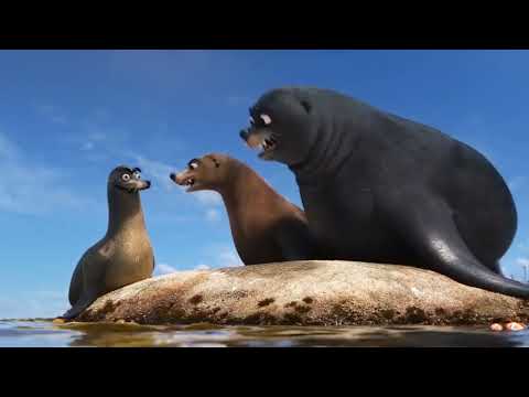 Sea Lions Help Marlin and Nemo to Find Dory (Finding Dory Scene 17)