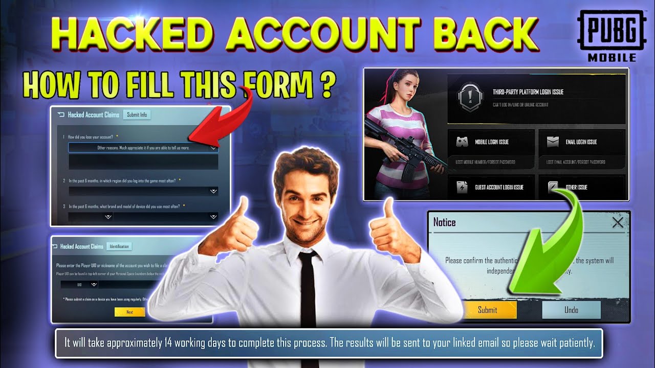 Get your hacked I'd back, Hacked account claim form step by step ...