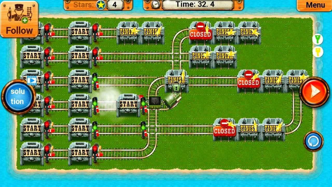 Rail Maze 2 Train Signal Crossing - Train Game - Android Gameplay #317 ...