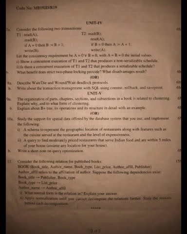 JNTUK||MBA|| 2st Semester || Previous year paper|| Data Base Management ...