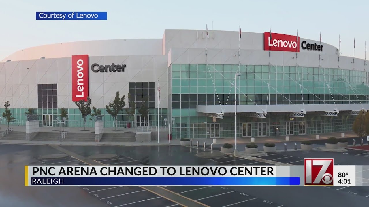 Raleigh arena officially renamed Lenovo Center - YouTube